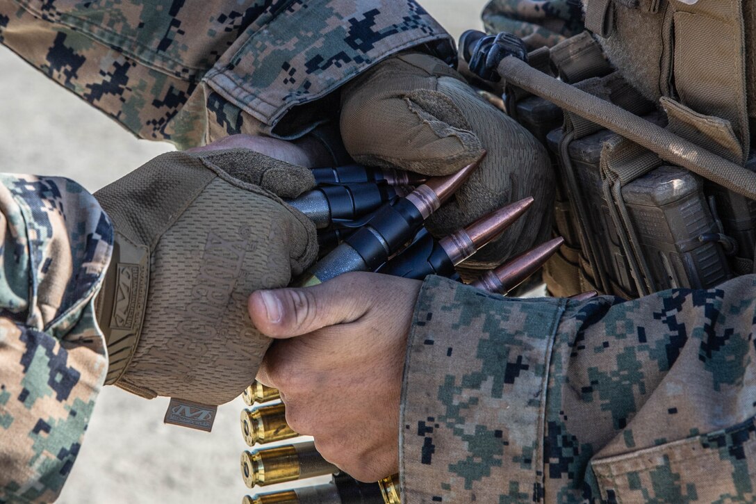 Division Marines test polymer cased ammo