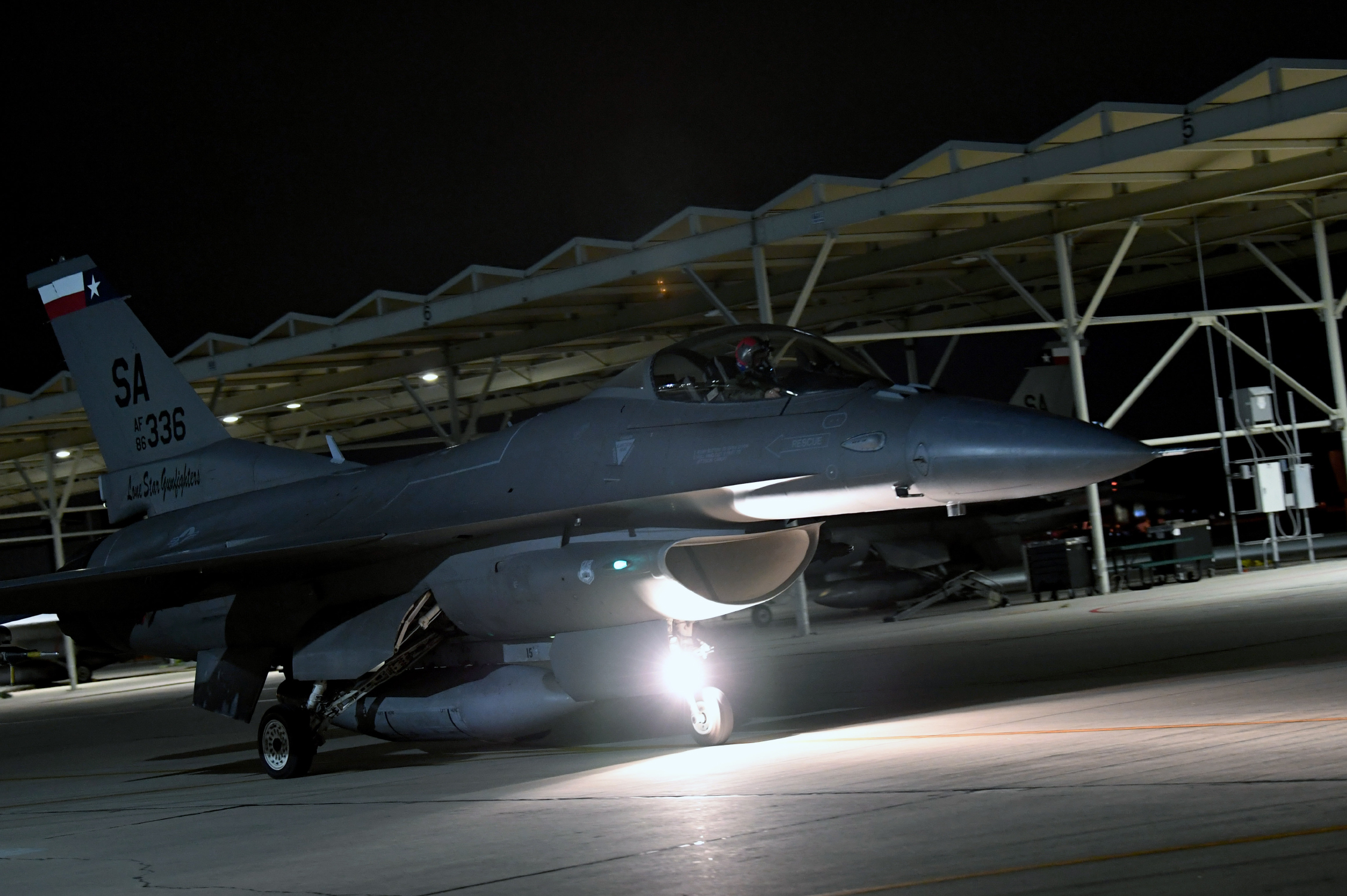 Night moves: 149th Fighter Wing Fighting Falcons take flight at night ...