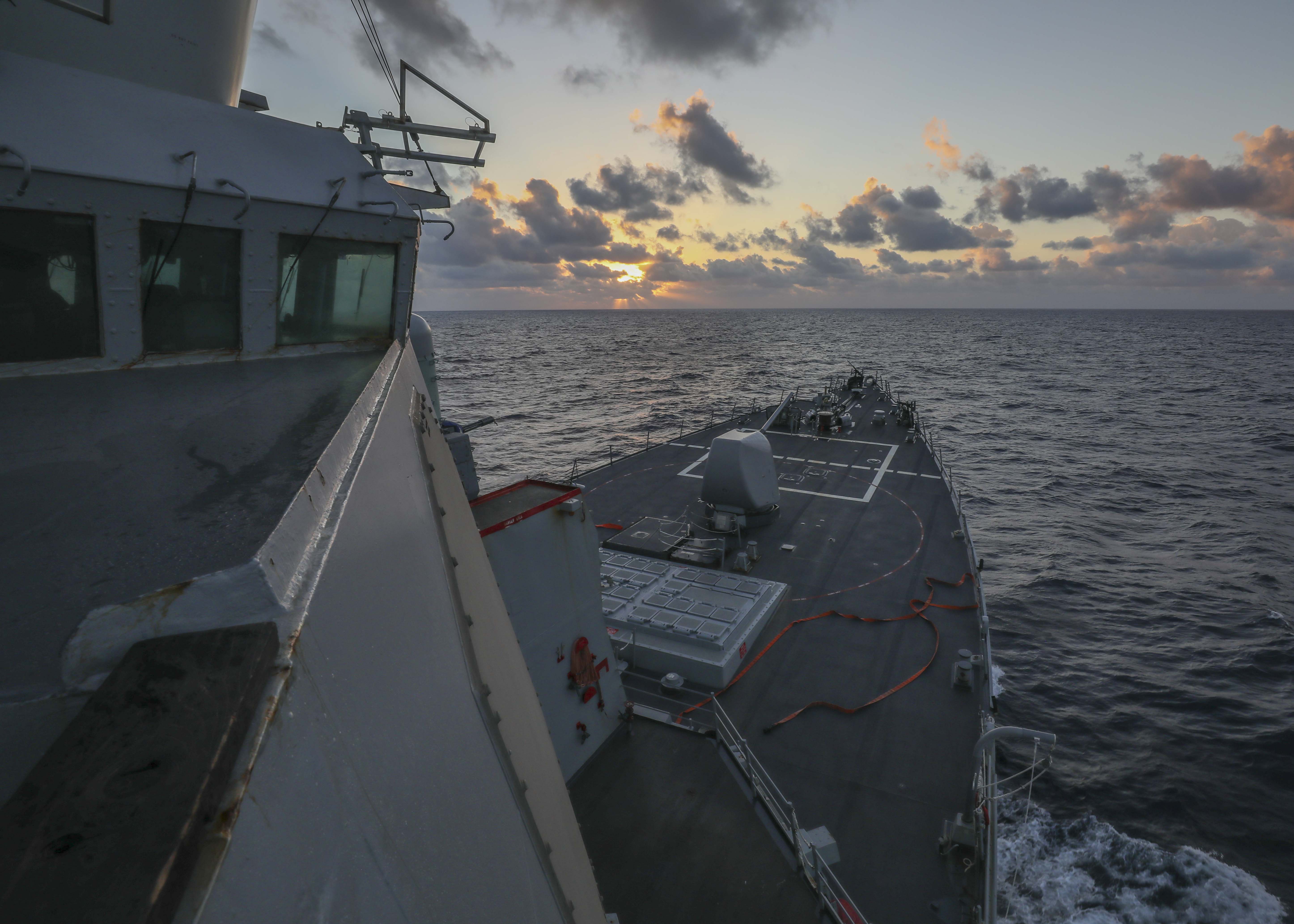7th Fleet Destroyer conducts Freedom of Navigation Operation in South ...