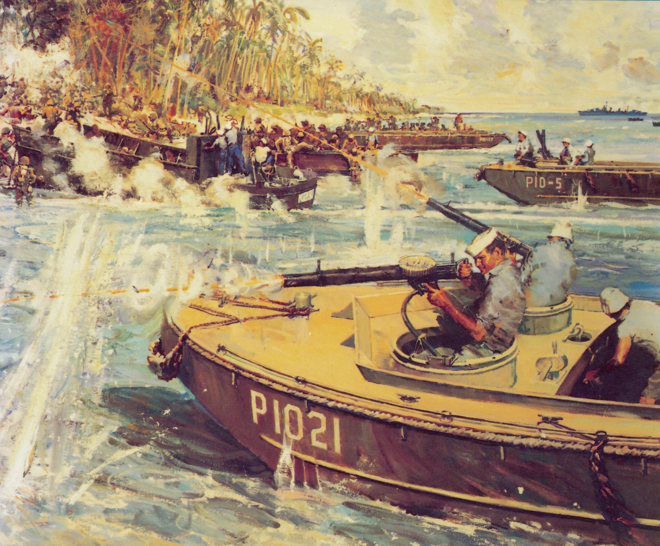 Battle Of Guadalcanal Painting