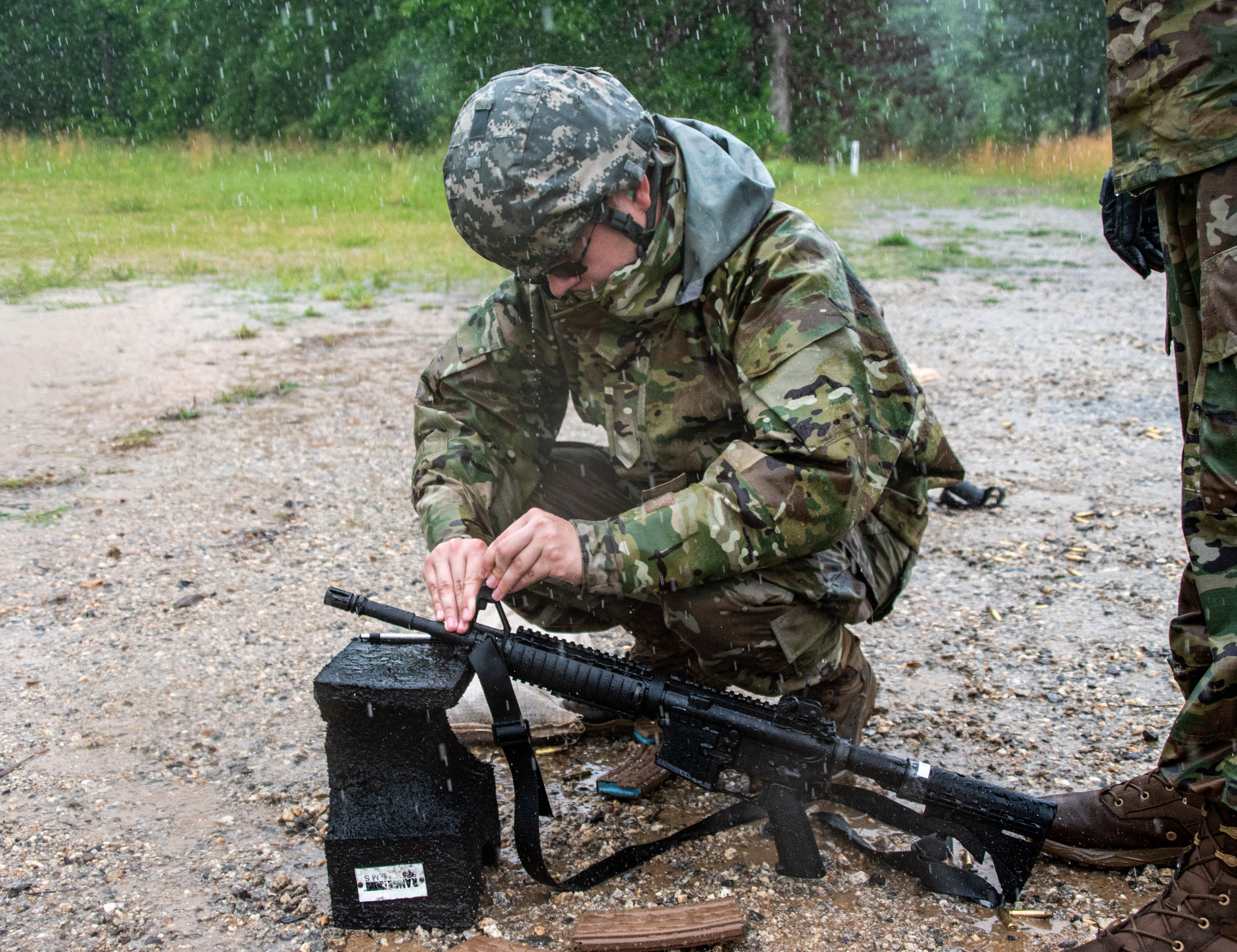 Individual weapons qualification course at Fort Pickett