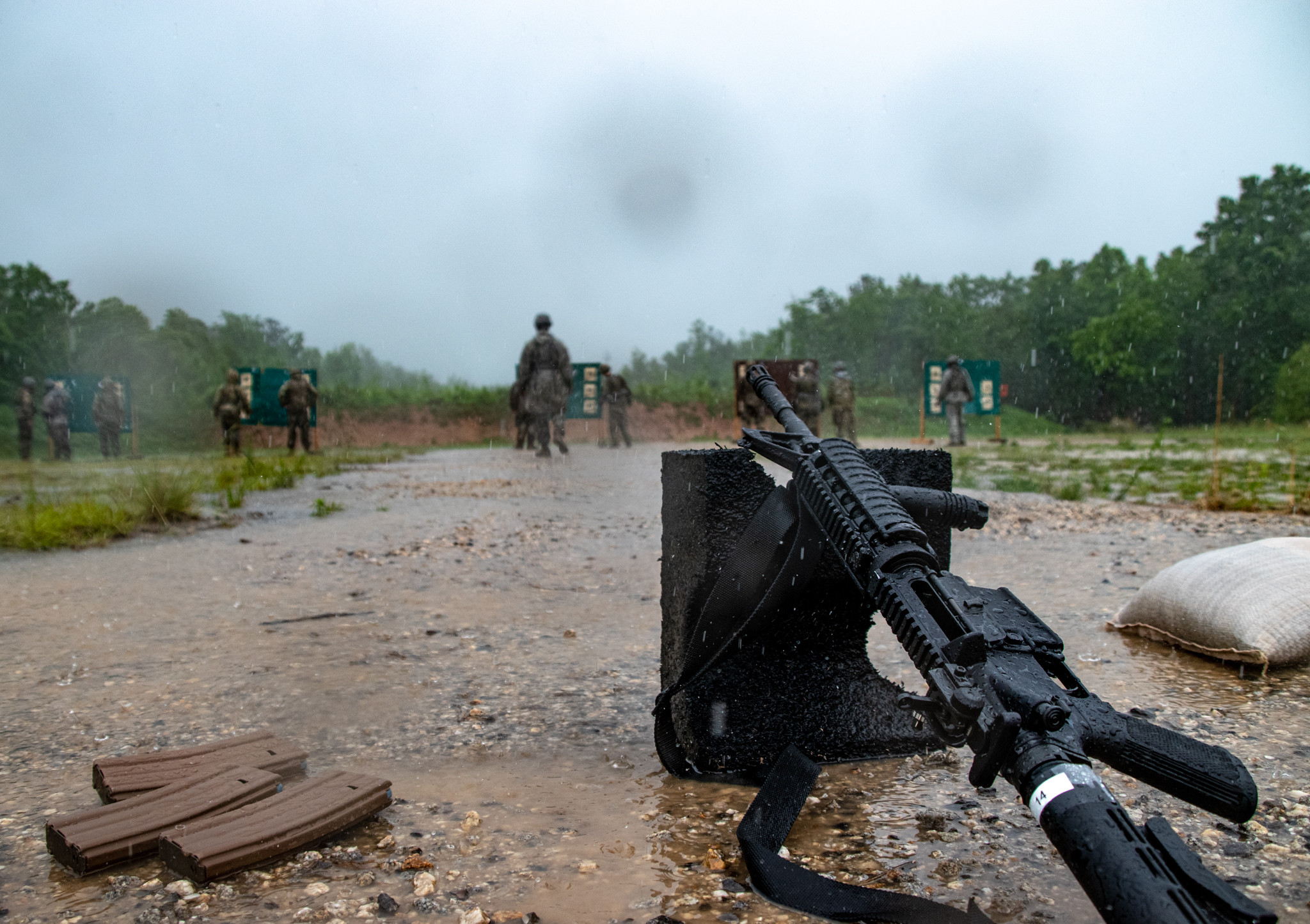 Individual weapons qualification course at Fort Pickett