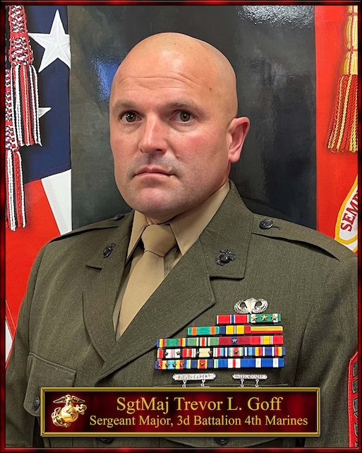 SgtMaj Trevor L. Goff > 1st Marine Division > Biography