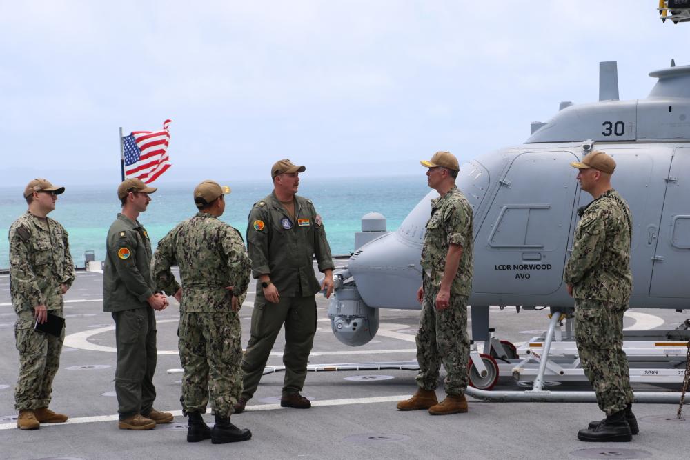 RDML Trinque Visits USS Jackson