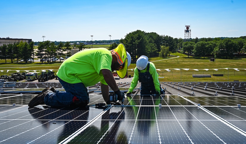 Sunny Side Up: The Joint Base's Solar Panel Construction Project ...