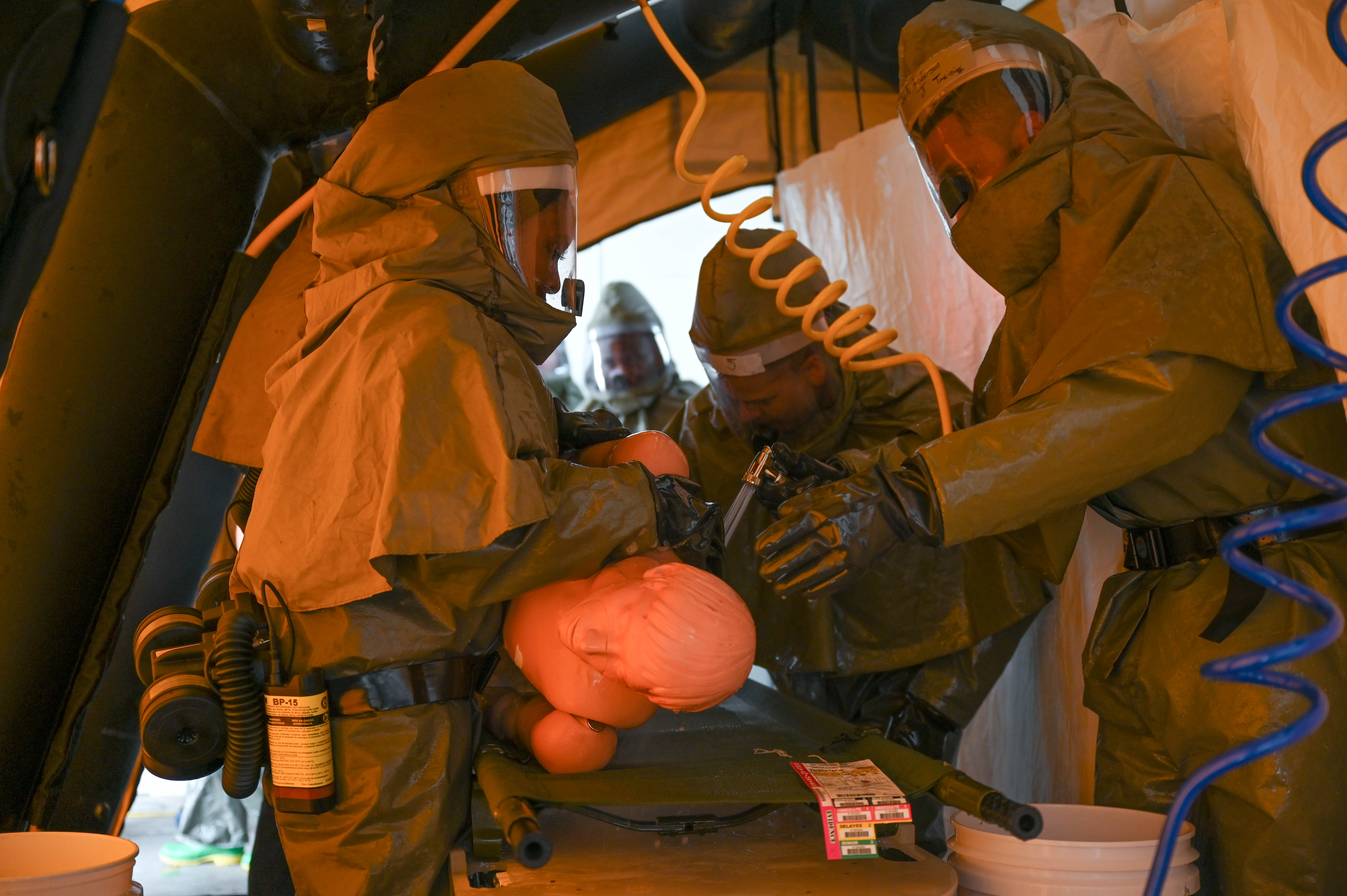 90 OMRS conducts decontamination training > Air Force Global Strike ...