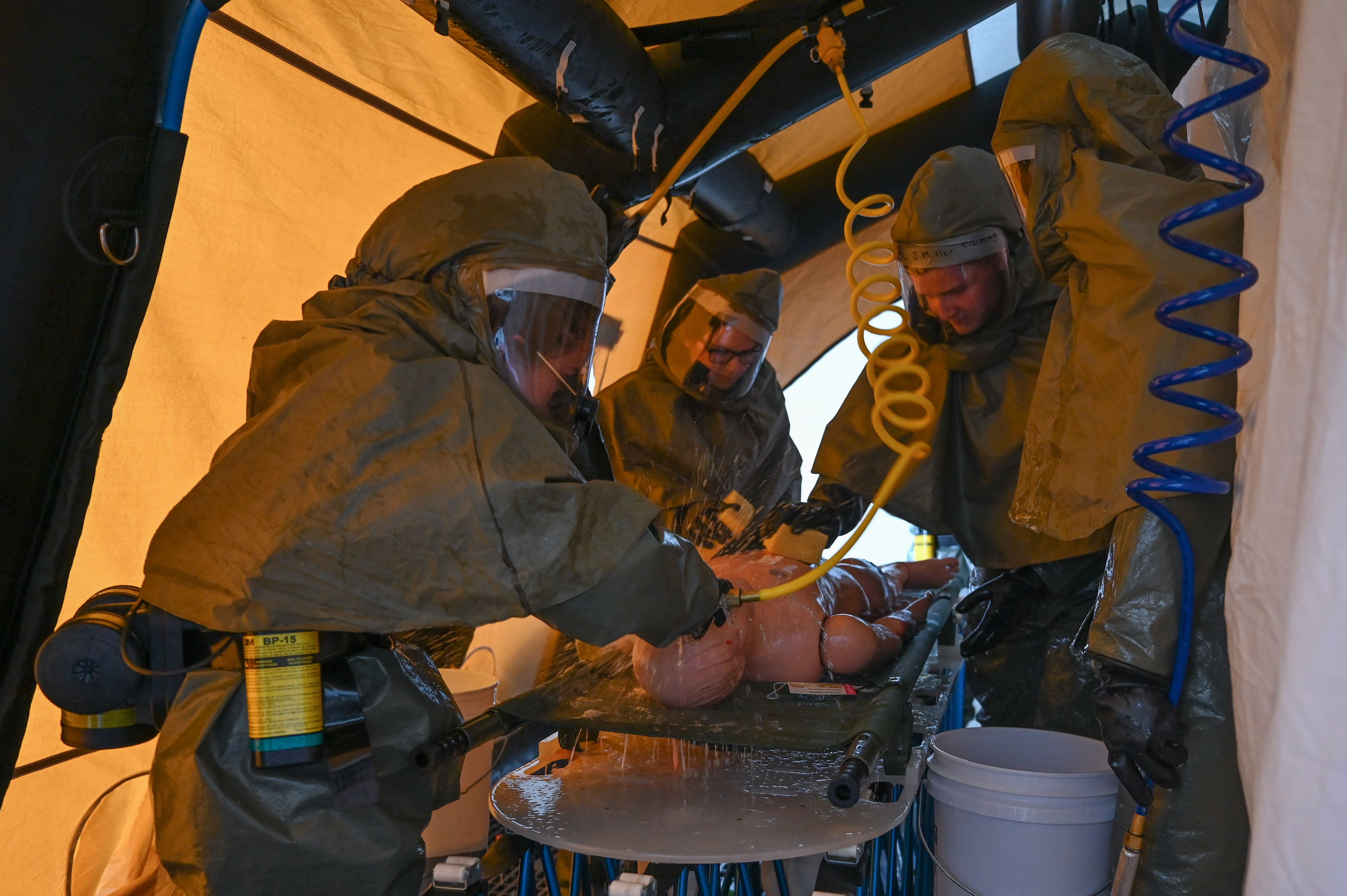 90 OMRS conducts decontamination training > Air Force Global Strike ...