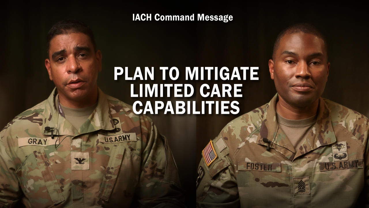 Limited Capabilities Projected & Plan to Mitigate Impact > Irwin Army ...