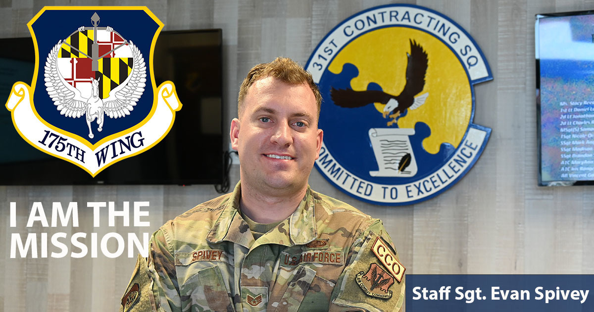 Meet U.S. Air Force Staff Sgt. Evan Spivey > 175th Wing > Article Display