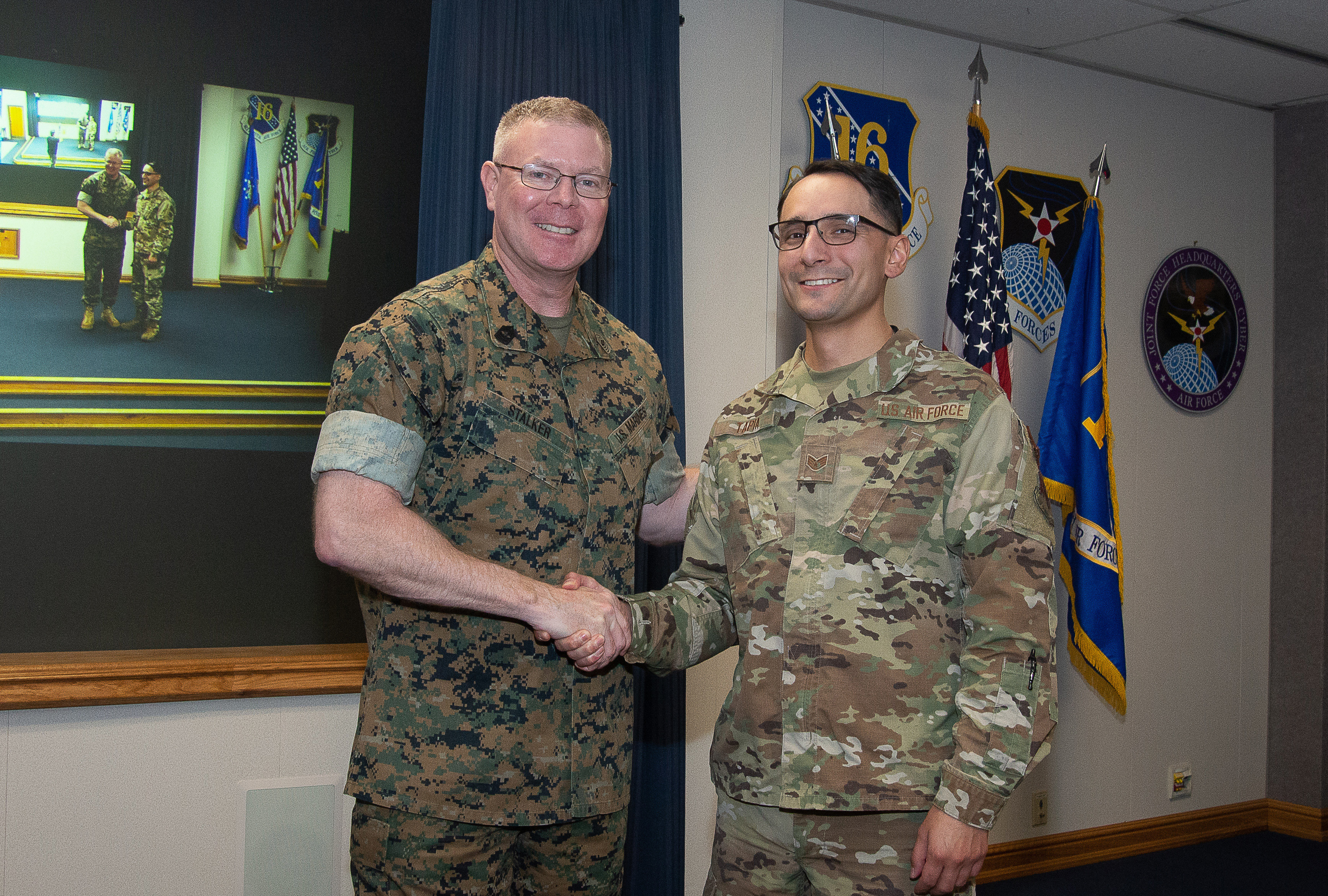SPACECOM CSEL visits 16th AF