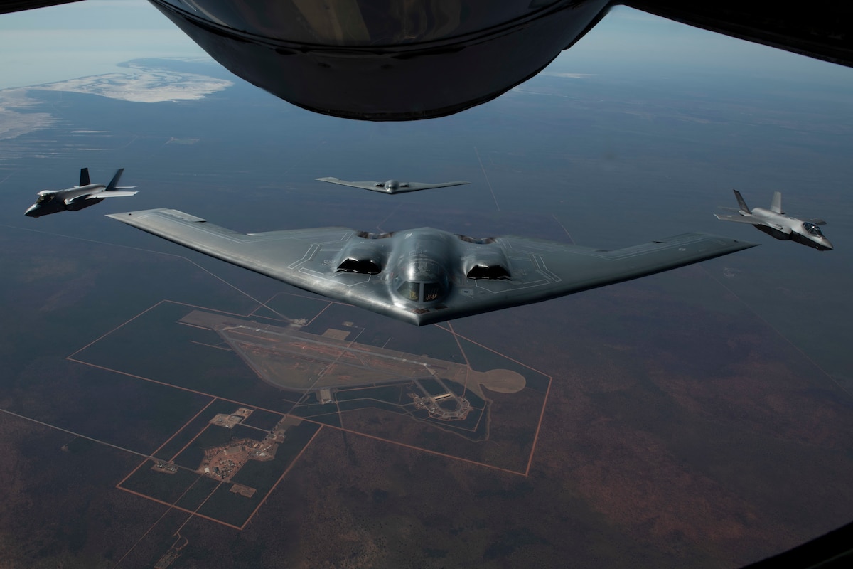 B-2 Spirit Bomber Task Force integrates with Royal Australian Air Force ...