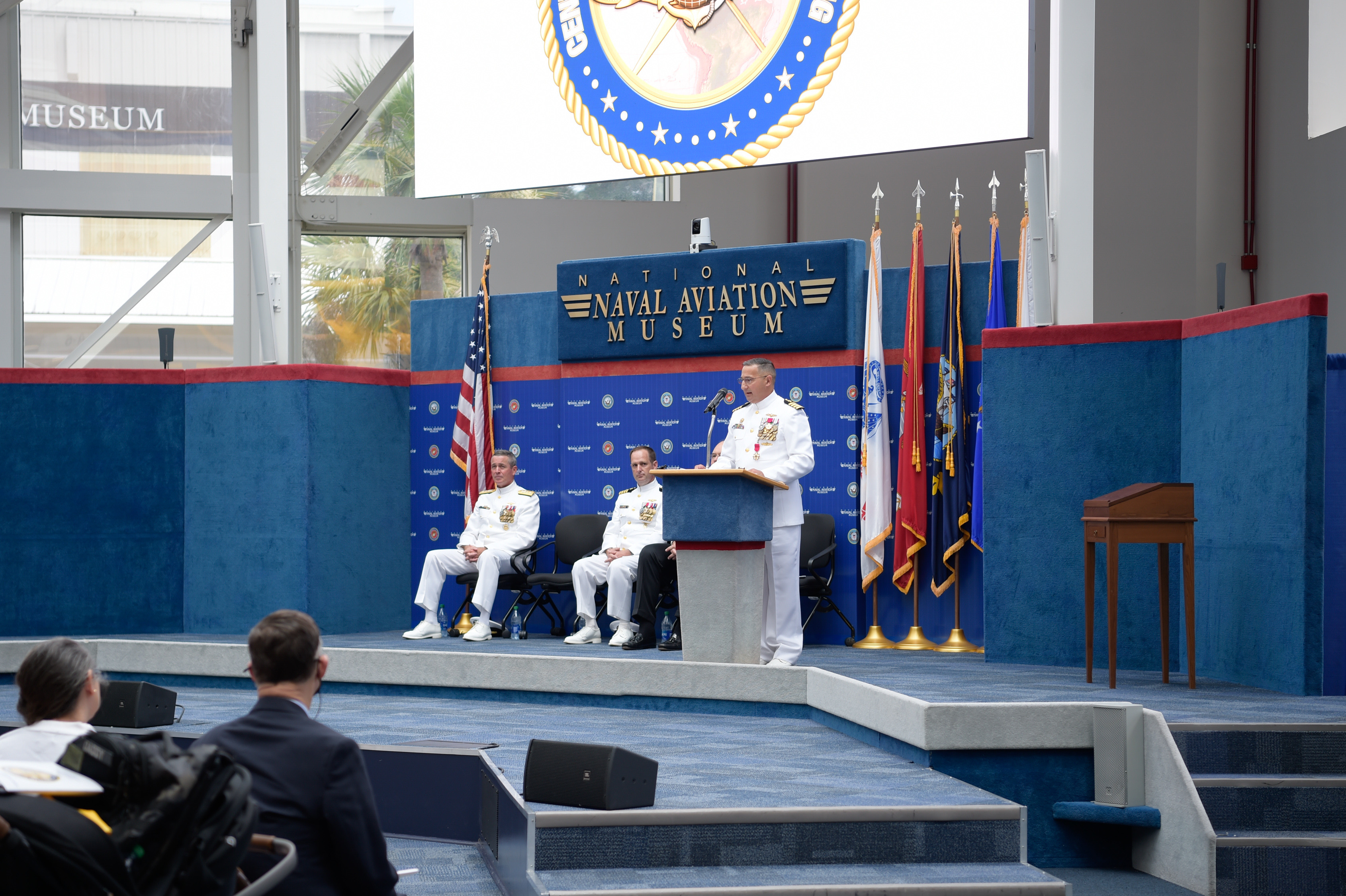 Ratkus Addresses Audience at Change of Command
