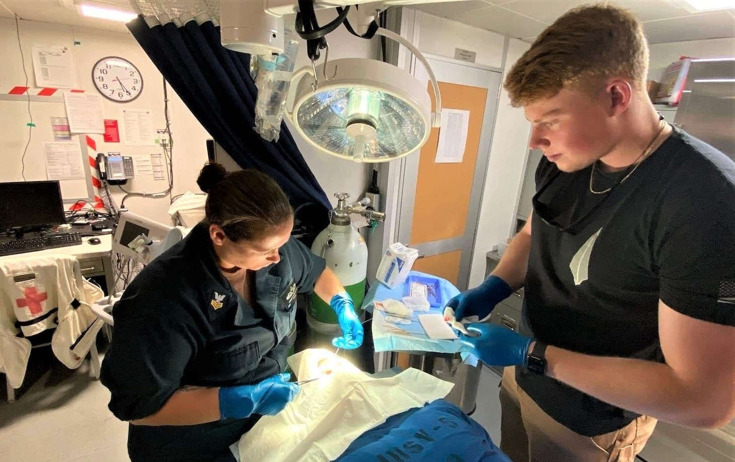 Corpsman Care during Atlantic Ocean ops on MSC ship > Navy Medicine > News