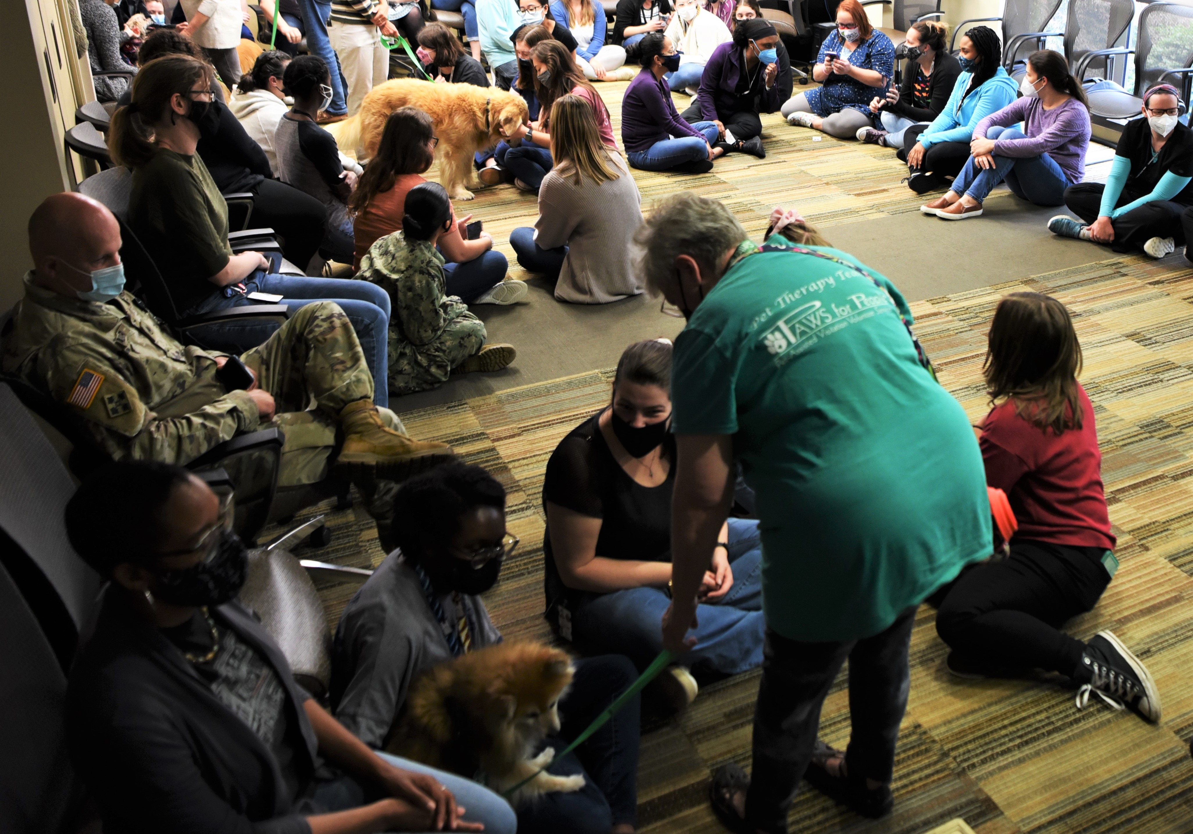 PAWS for People visits AFMES staff