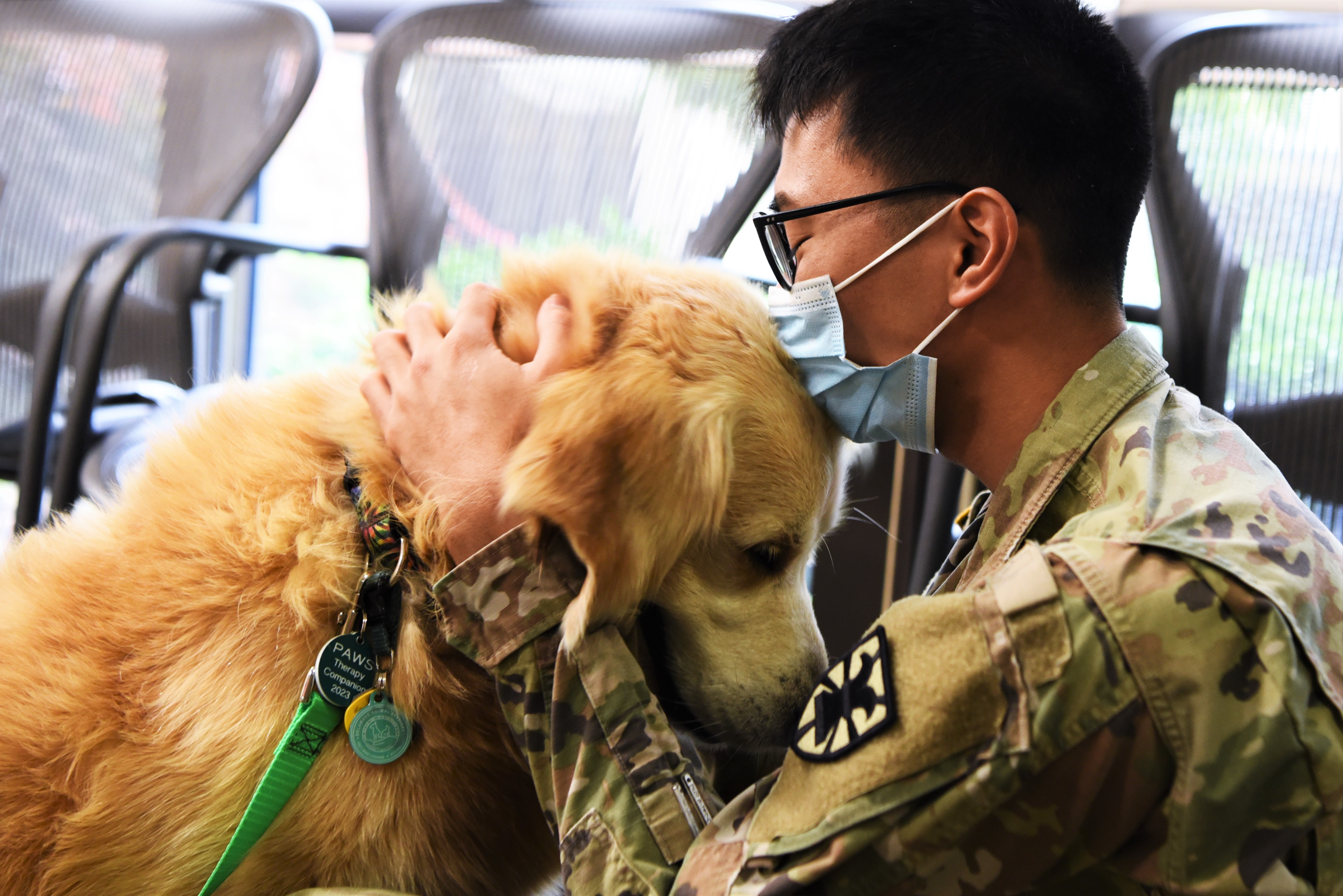 PAWS for People visits AFMES staff