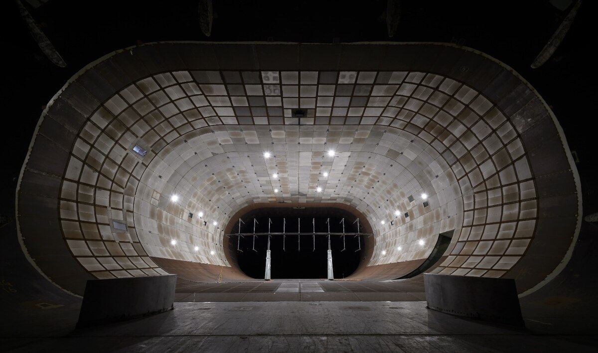 NFAC team assesses flow quality in 40-foot by 80-foot test section ...