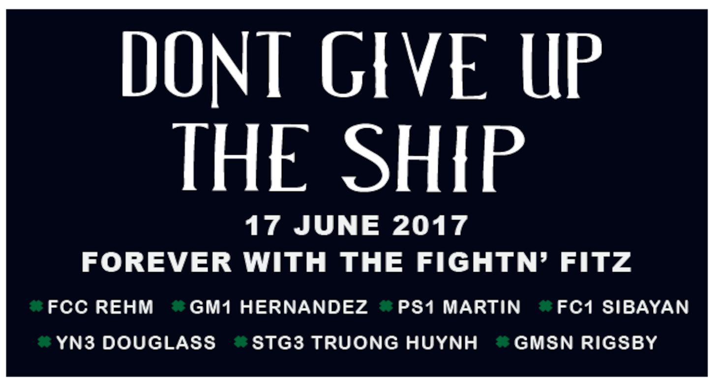 USS Fitzgerald (DDG 62) Marks Solemn Remembrance, Loss of Sailors ...