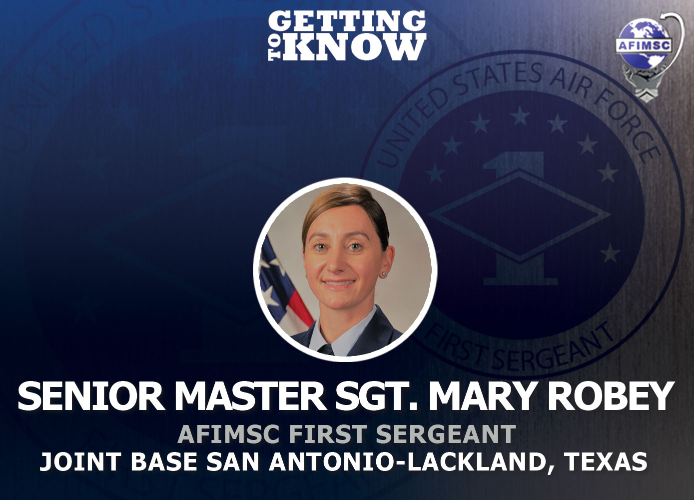 Getting to know the new AFIMSC first sergeant > Air Force Installation ...