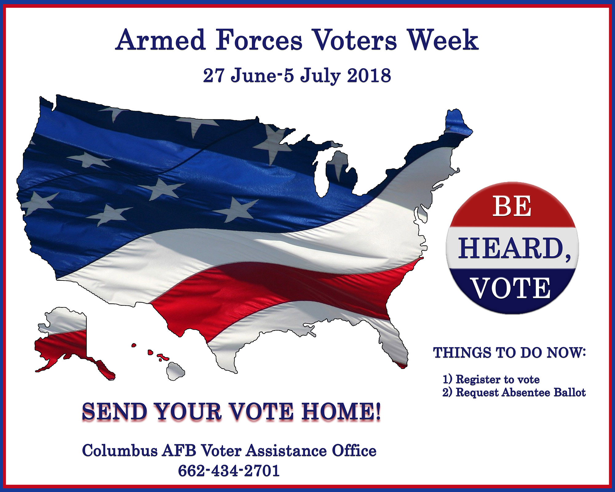 2022 Armed Forces Voters Week > Columbus Air Force Base > Article Display 2022 Armed Forces Voters Week > Columbus Air Force Base > Article Display