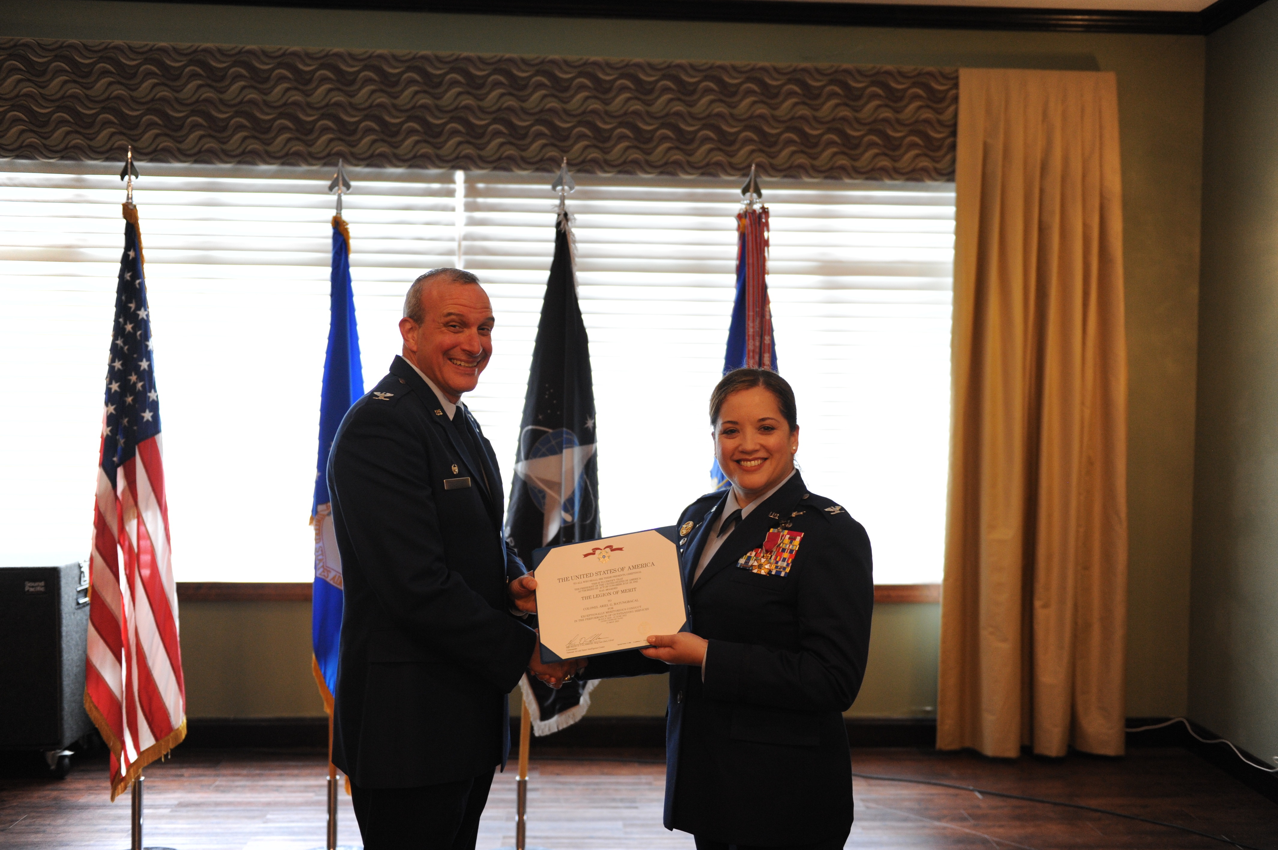 Air & Cyberspace Intelligence Group hold a change of command ceremony