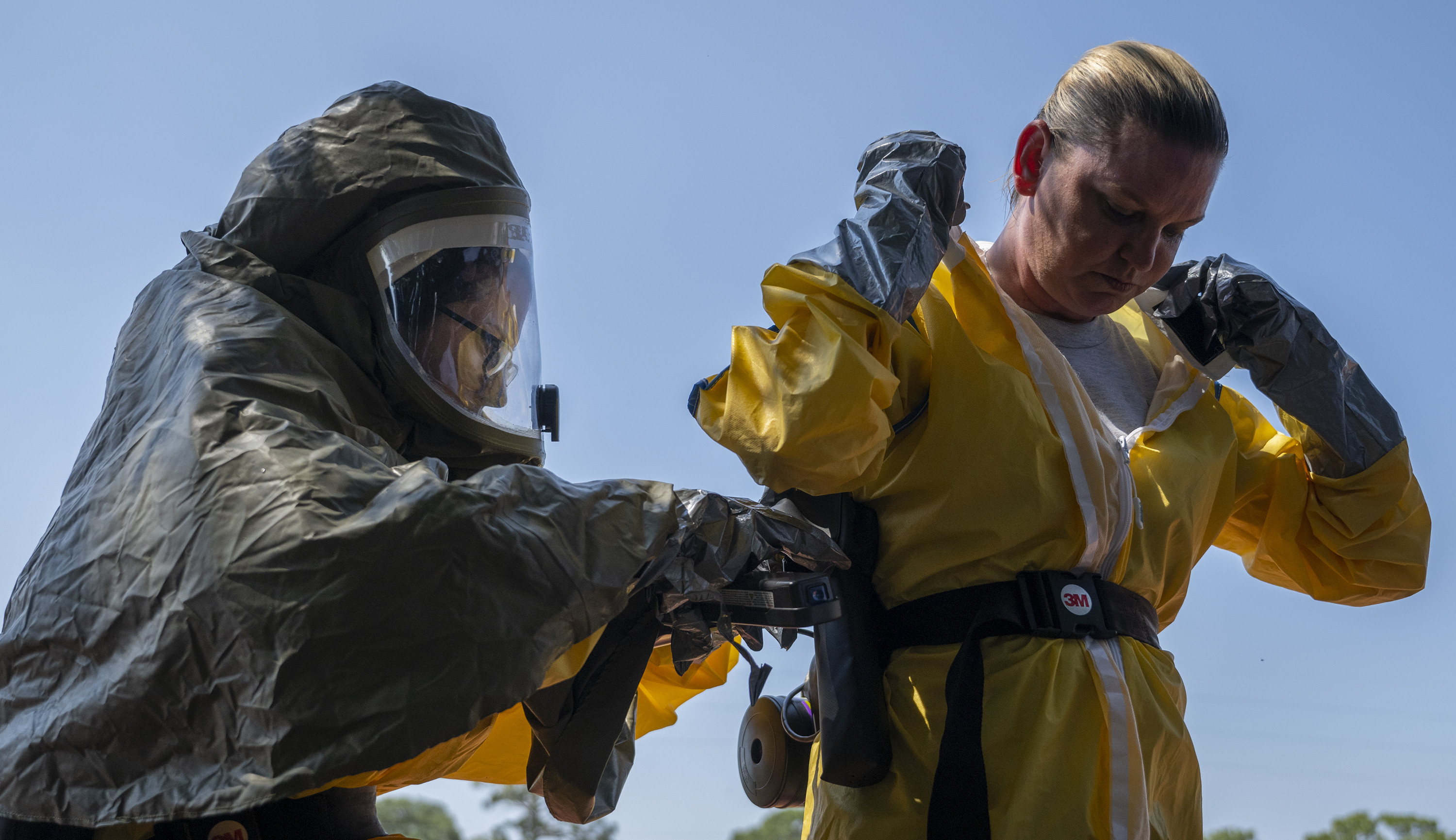 Washing away: medical decontamination training > Eglin Air Force Base ...