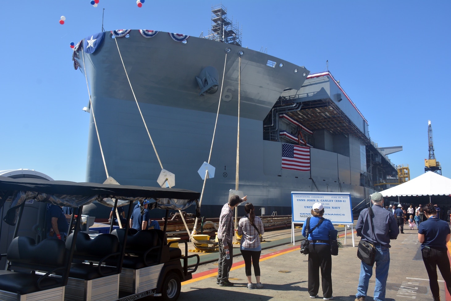 MSC’s Newest Ship USNS John L. Canley Christened at General Dynamics NASSCO San Diego > United ...