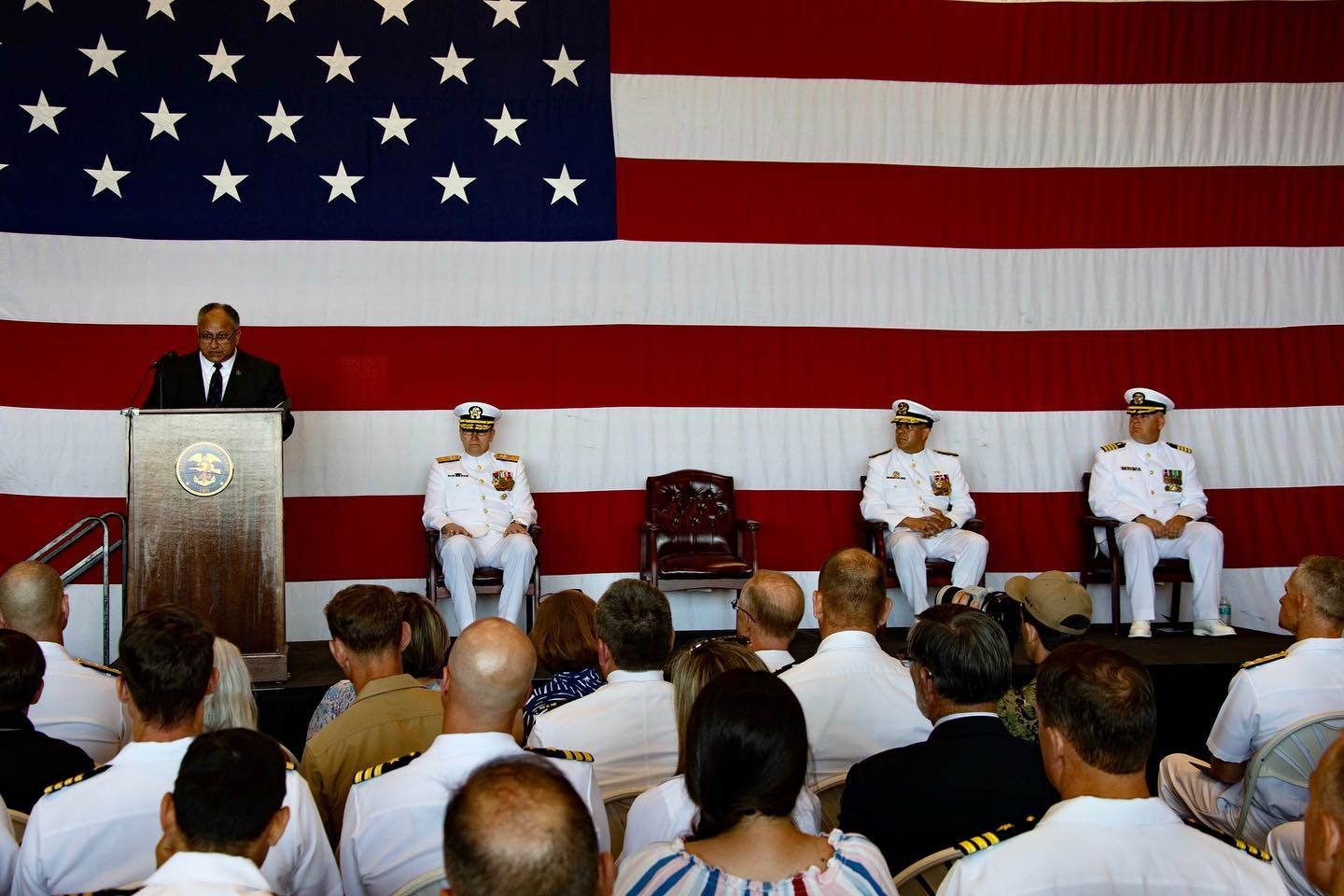 SECNAV presides over ESG2 change of command > United States Navy > News ...