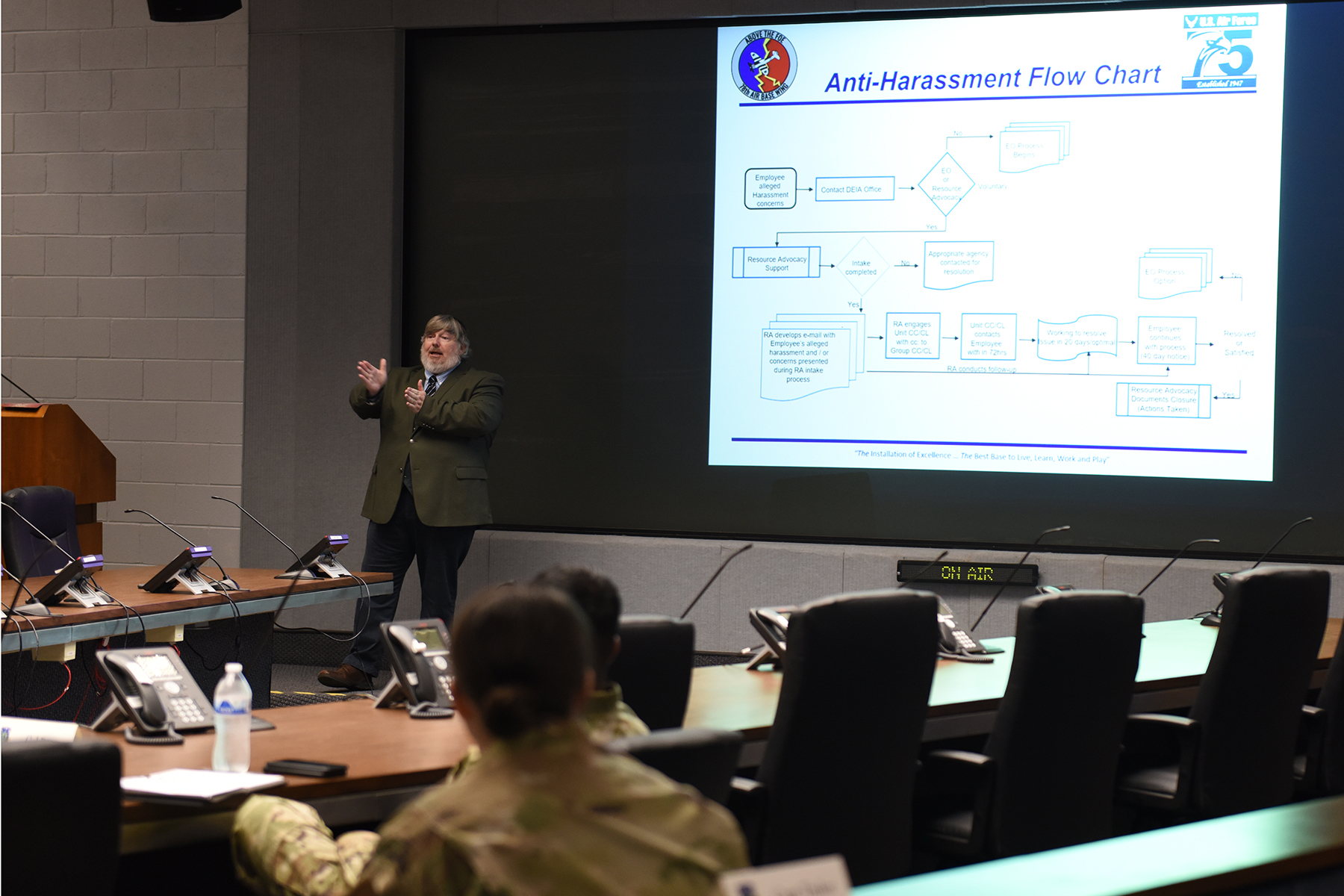 Air Force Sustainment Center command team visits Robins