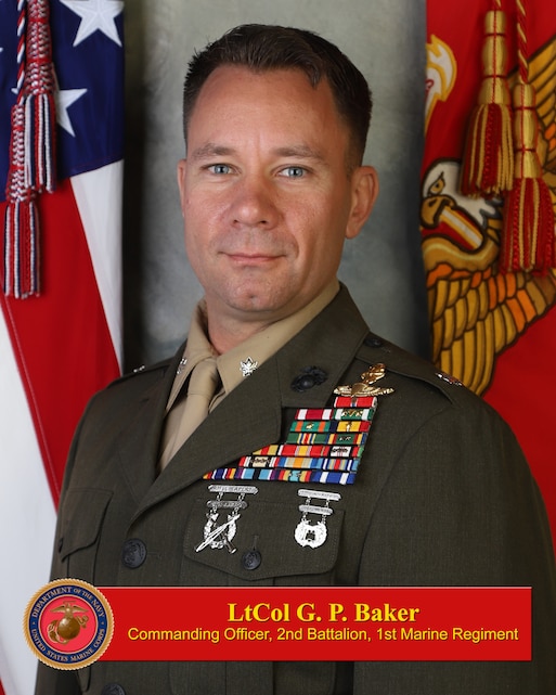 Lieutenant Colonel Glenn P. Baker > 1st Marine Division > Biography