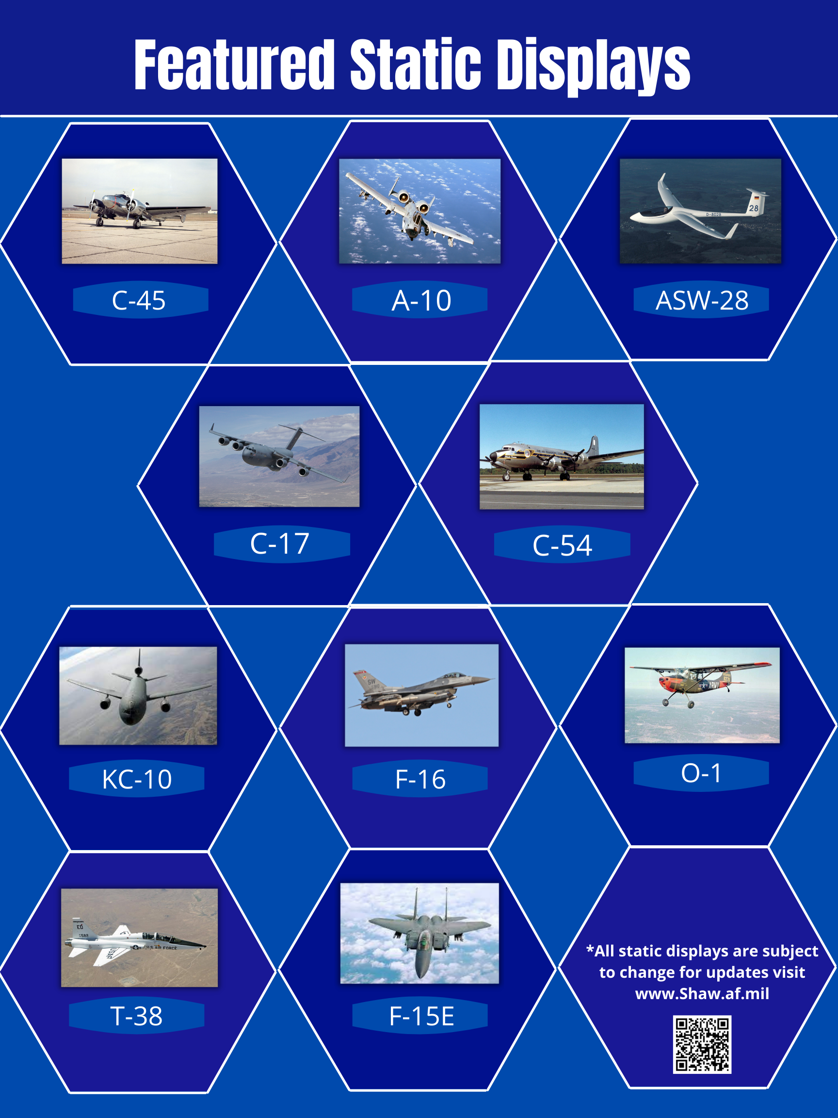 Shaw Air & Space Expo Static Displays