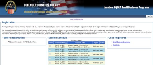 Screenshot of TKO Application