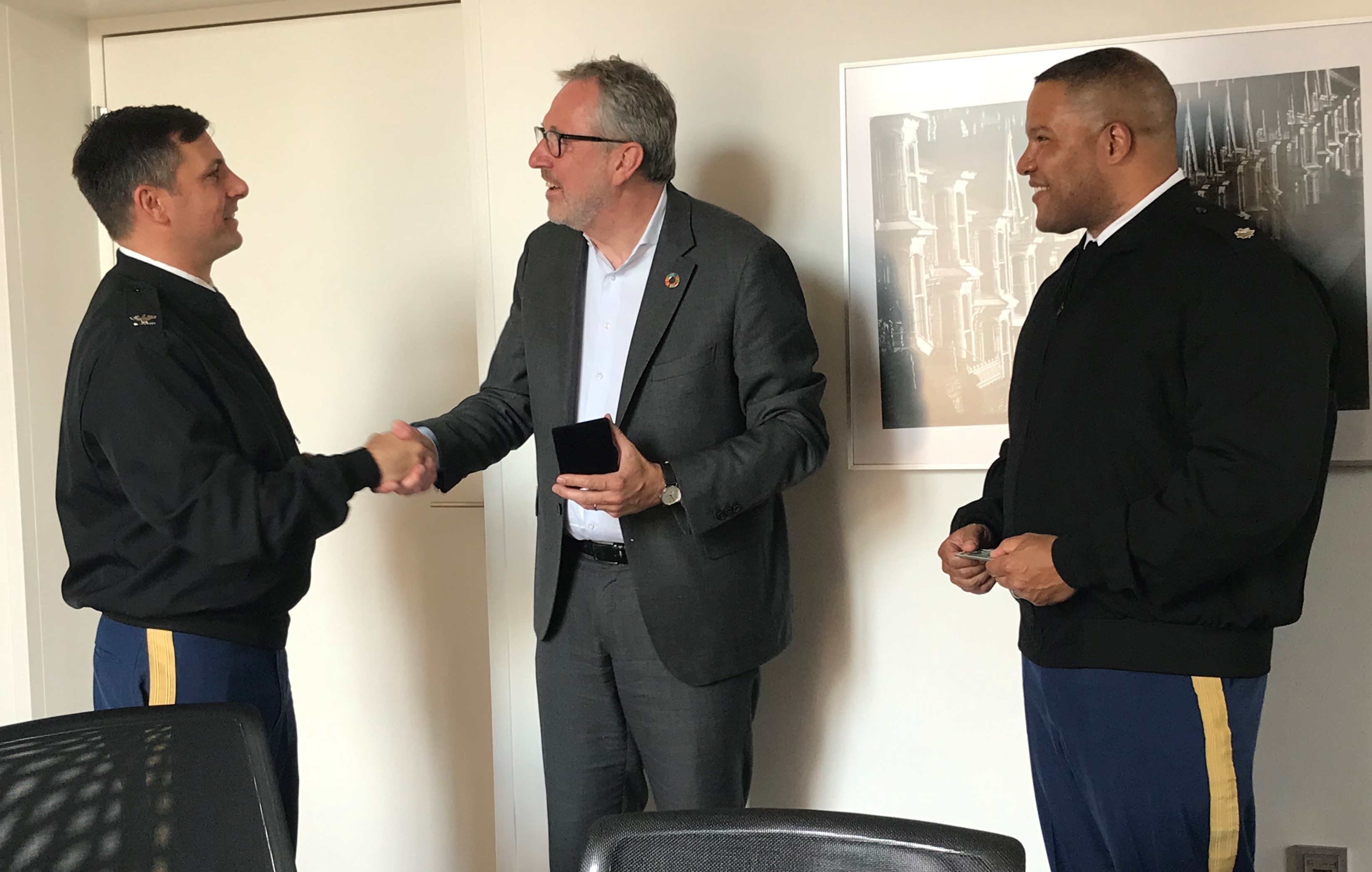 405th AFSB command team visits Lord Mayor of Mannheim