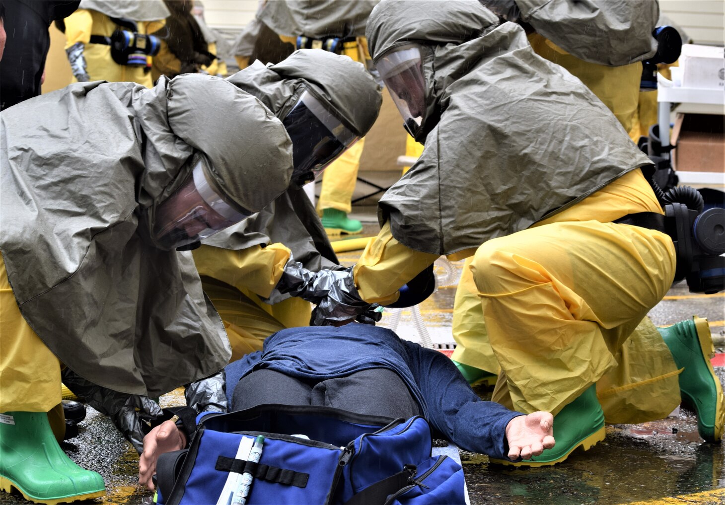 If it ain’t raining it ain’t DECON training at Naval Hospital Bremerton ...