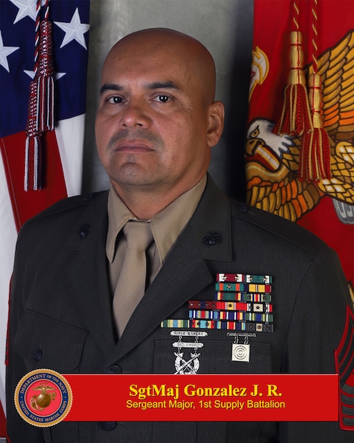 Sergeant Major J.R. Gonzalez > 1st Marine Logistics Group > Leaders