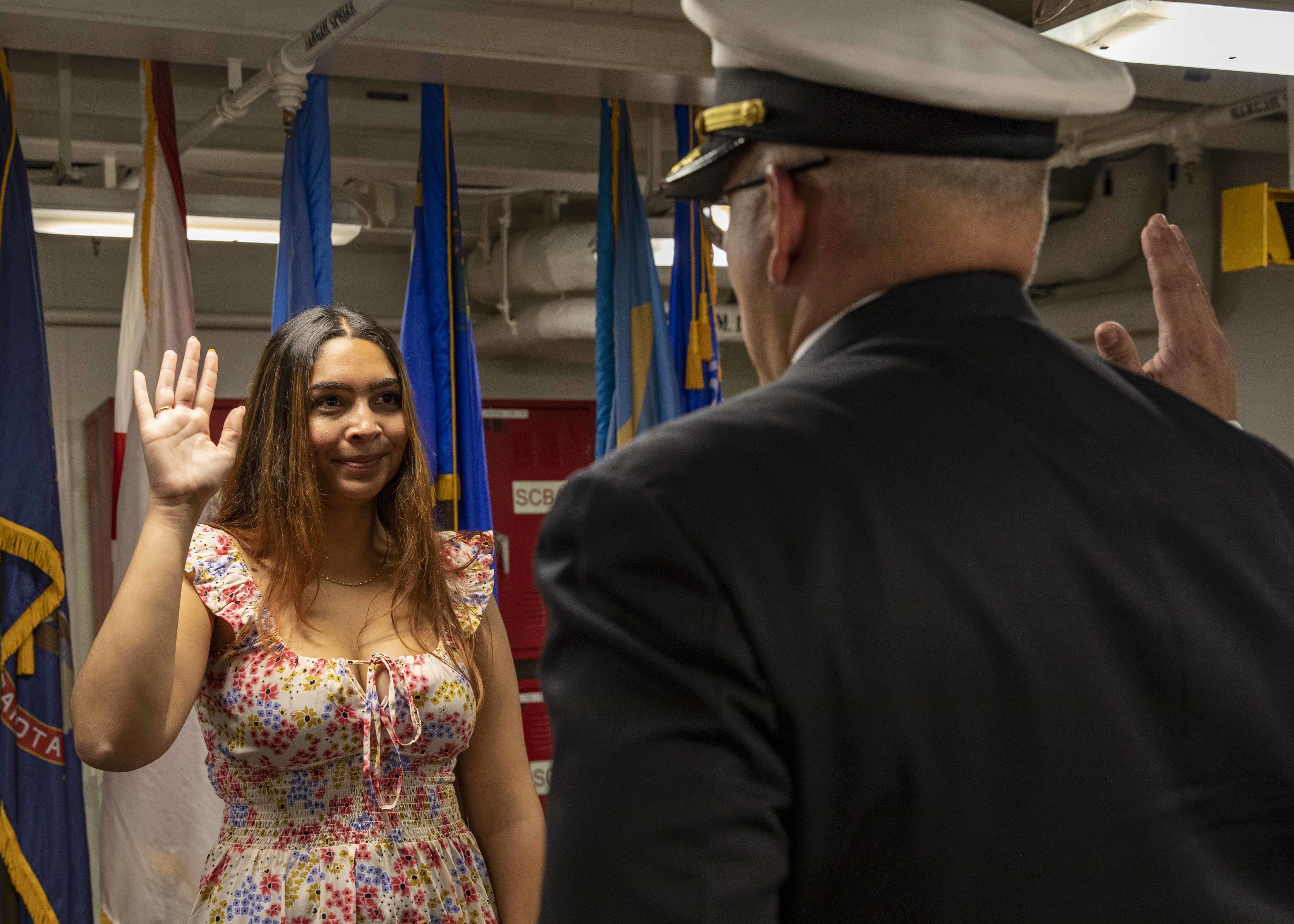 A Family Affair: Father Enlists Daughter into Naval Service > United ...