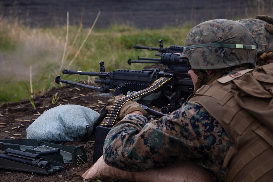 MWSS-171 Conduct Machine Gun Range During Eagle Wrath 22
