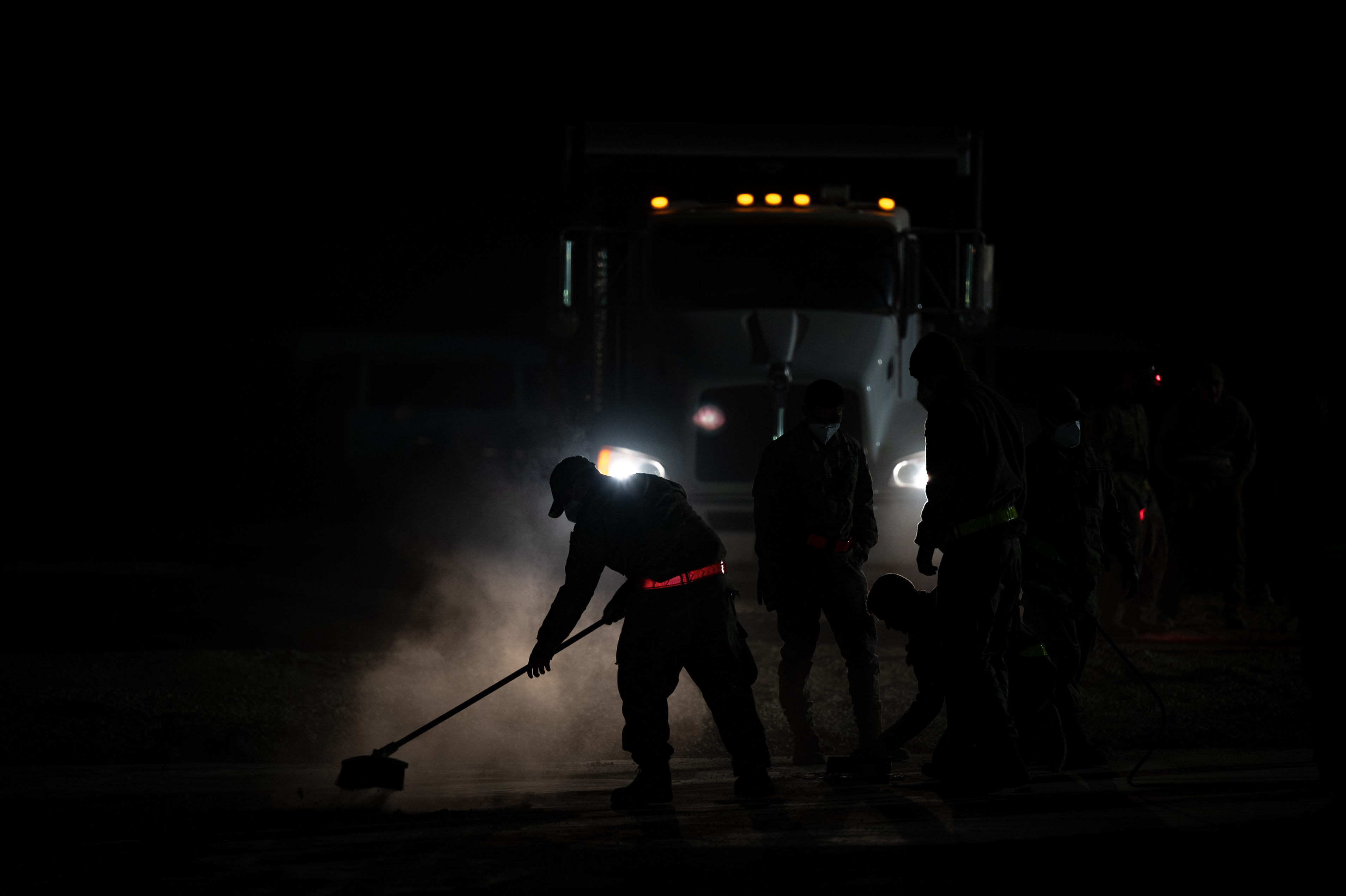 332d Civil Engineers perform night operations during RADR exerci