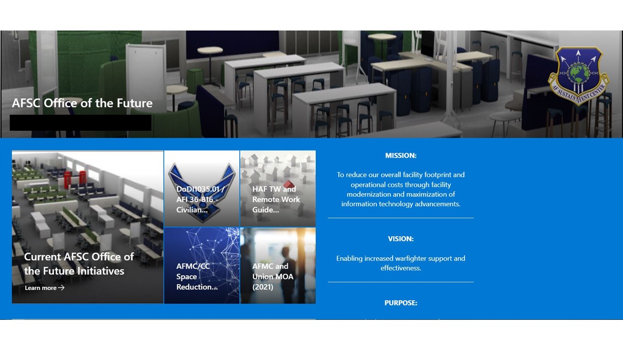 AFSC’s Office of the Future Progress on Track > Tinker Air Force Base ...