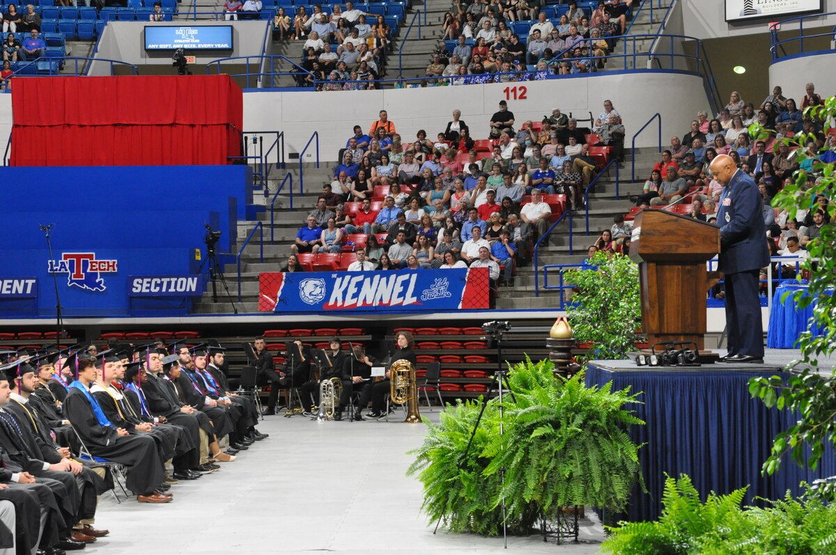 AFGSC commander gives commencement address at Louisiana Tech University ...