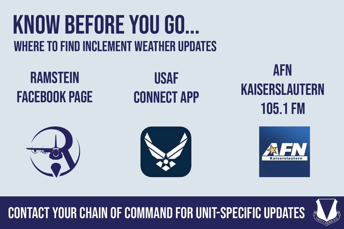 Finding inclement weather updates > Ramstein Air Base > Article Display