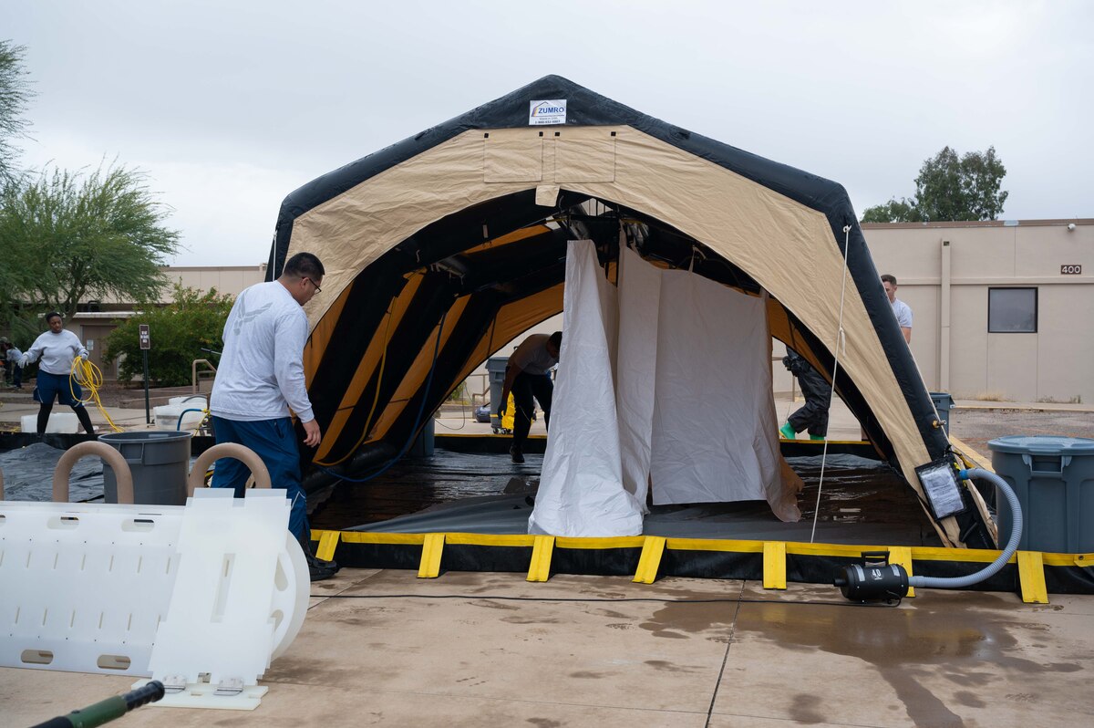 Desert medics receive advanced DECON training > Davis-Monthan Air Force ...