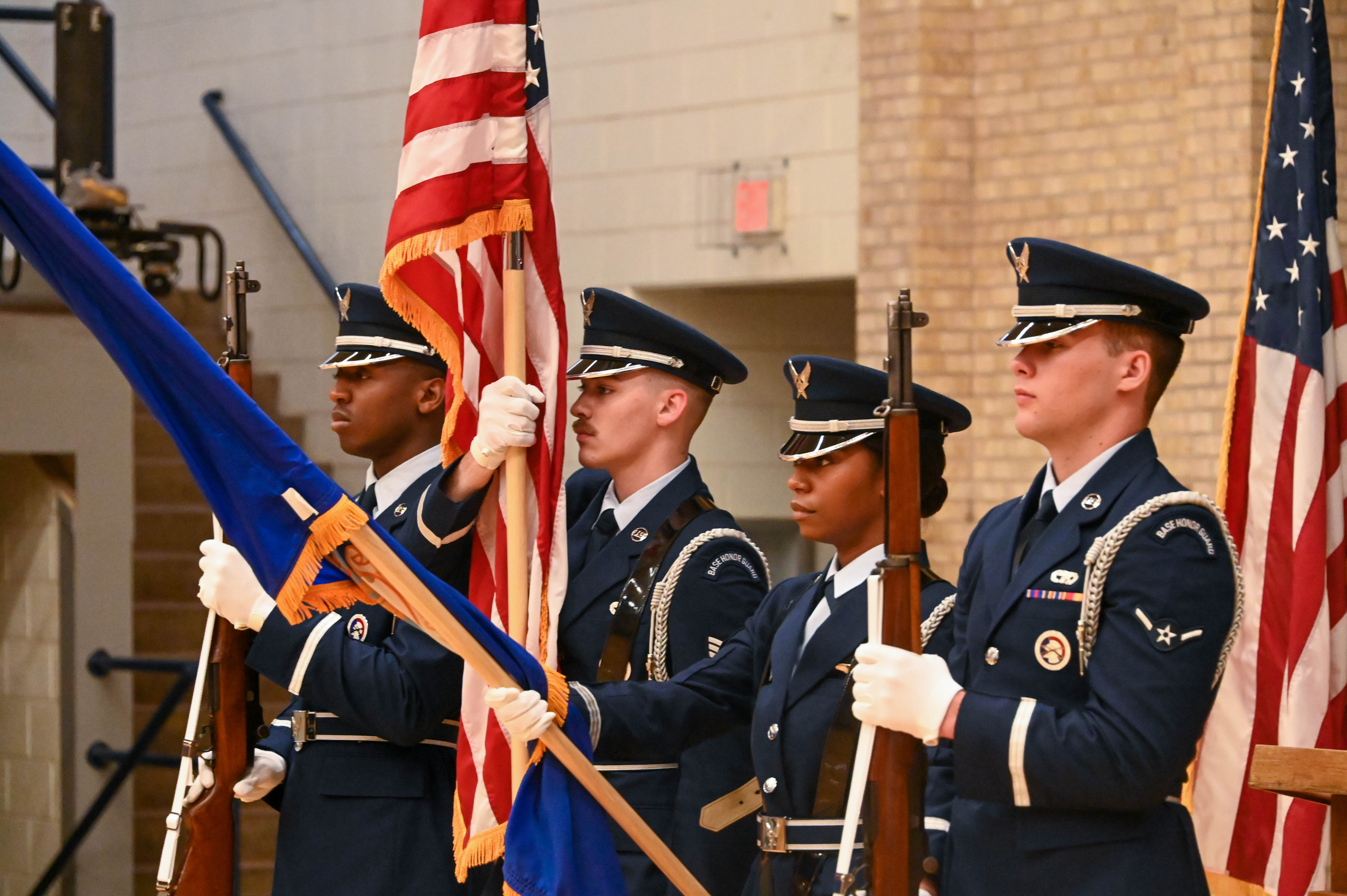 AAFB vice commander speaks at AJHS for Veterans Day