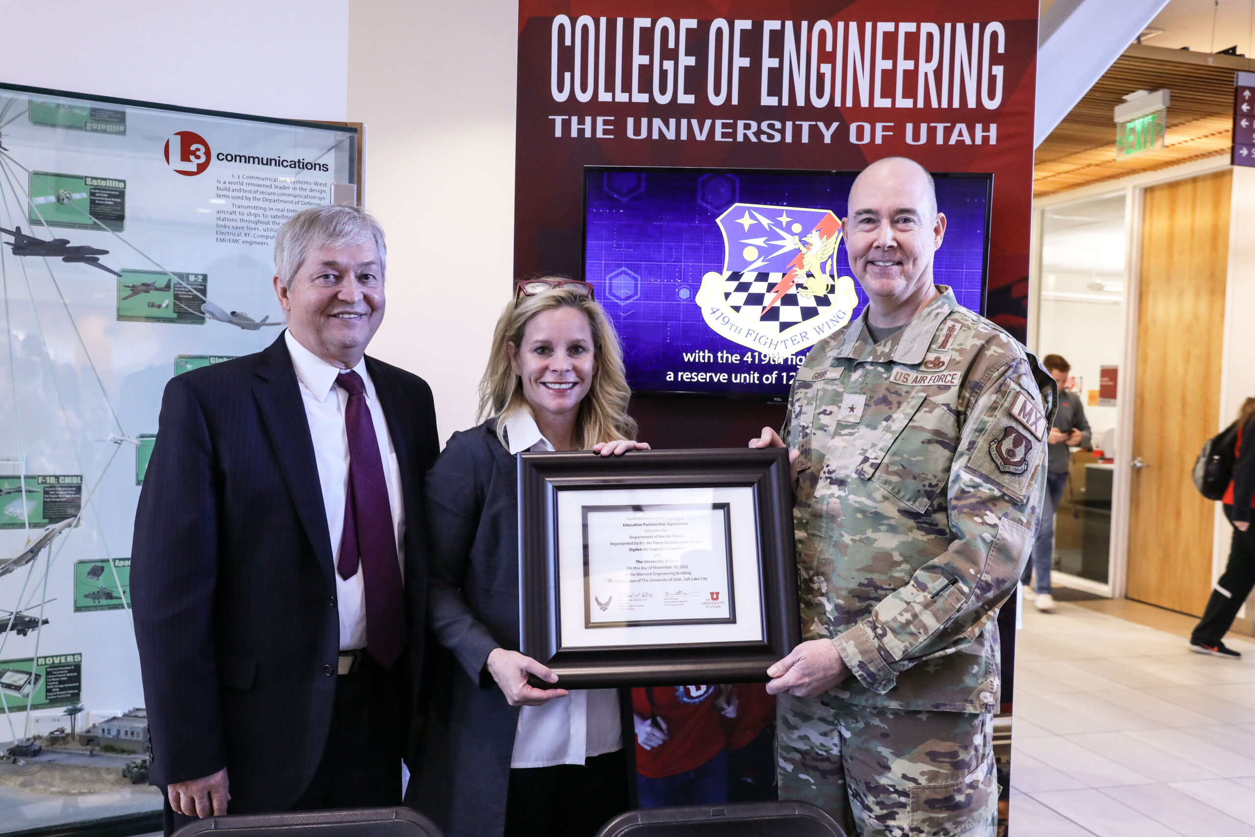 U. of Utah, Air Force establish engineering education partnership > Air ...