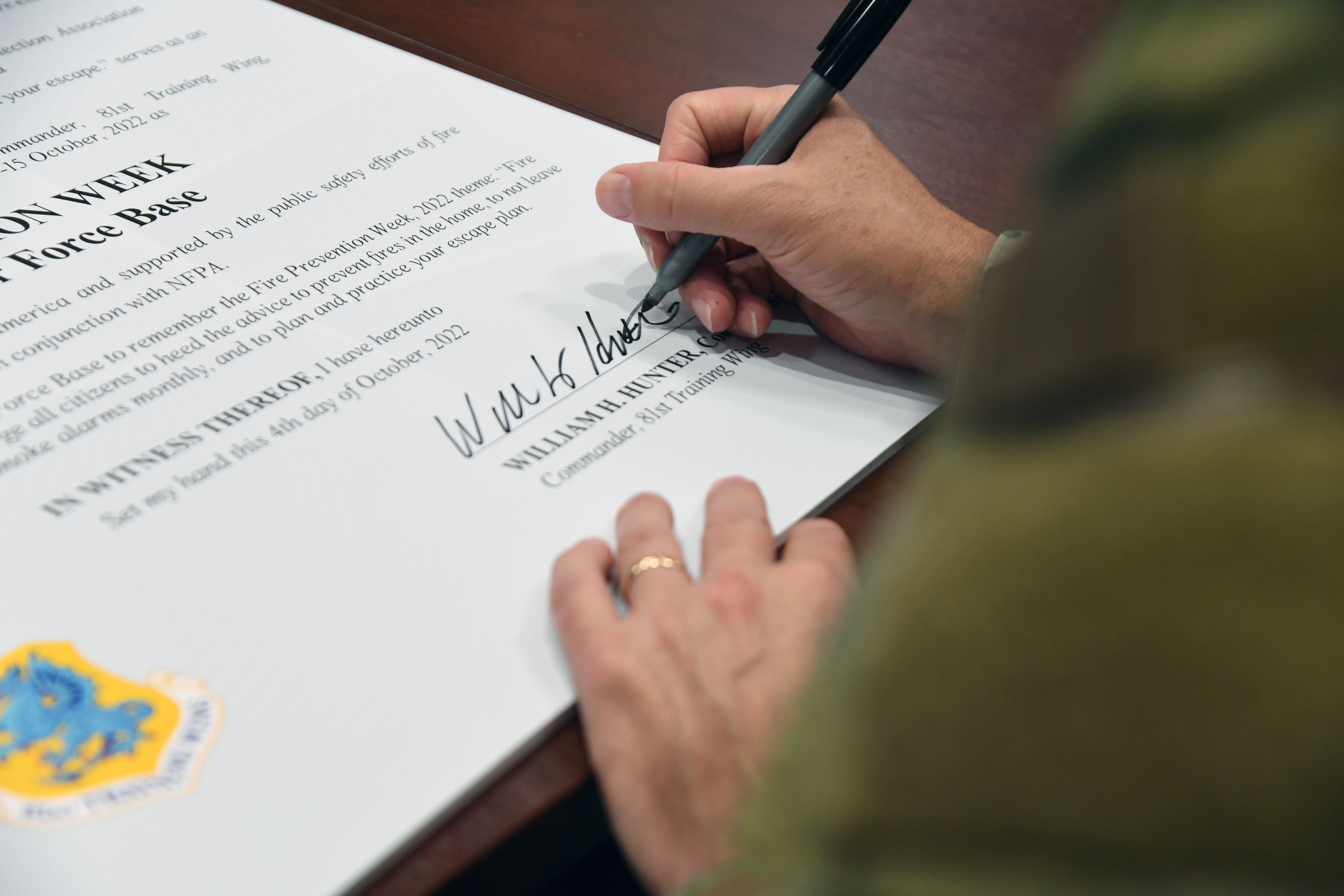 Keesler | Photos: Proclamation signing kicks off Fire Prevention Week ...