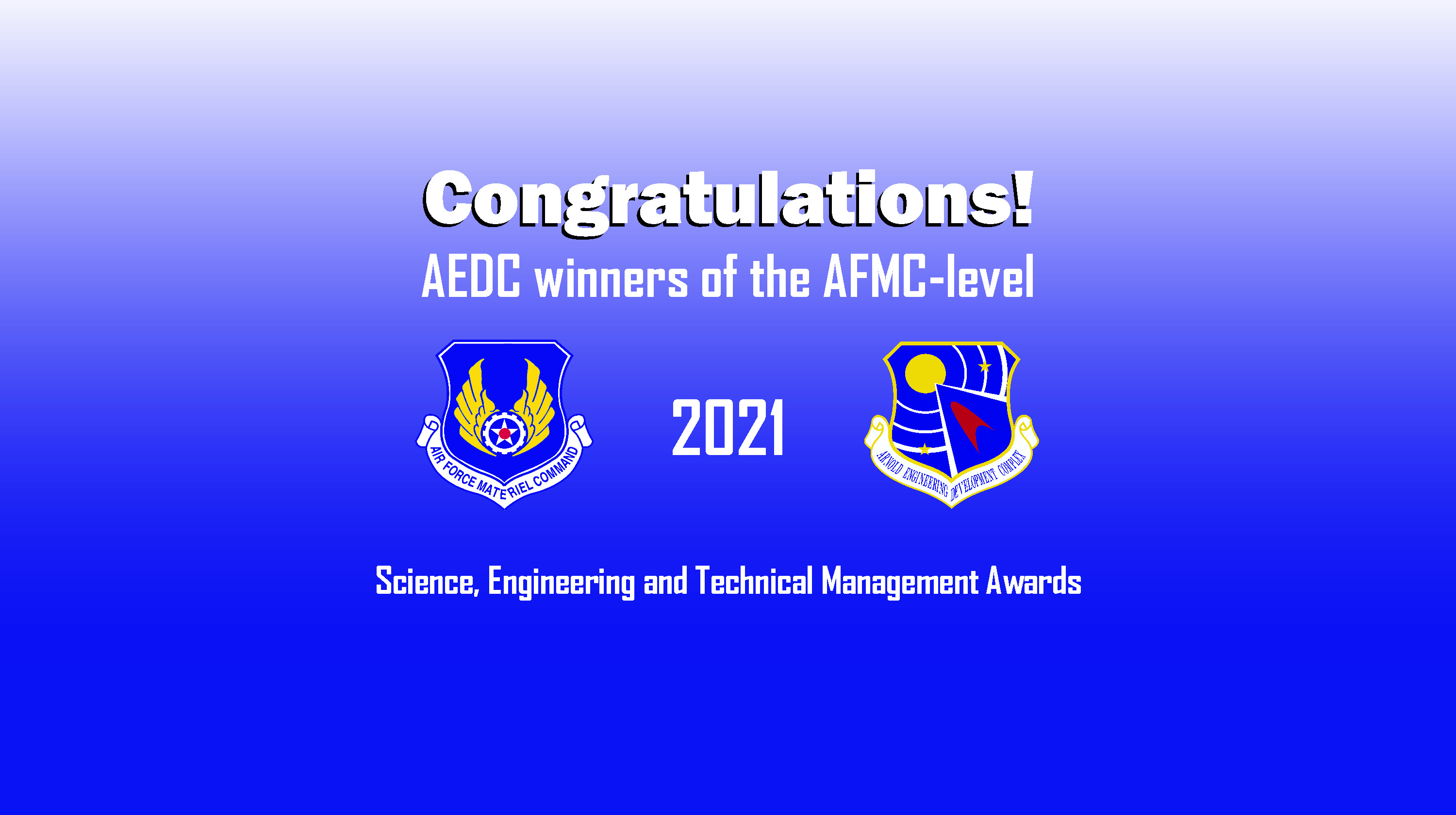 AEDC team members win at AFMC-level of Science, Engineering and ...