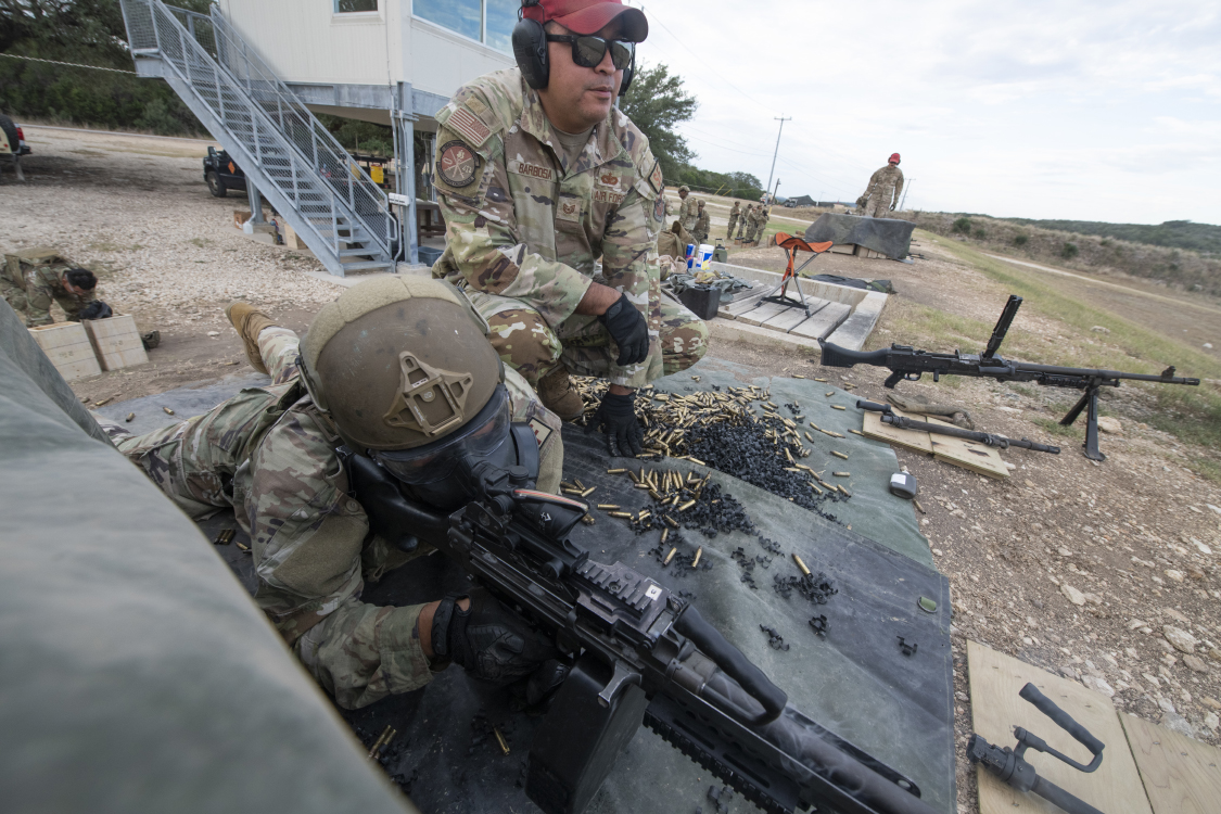 JBSA | Live Fire: Trainees take Lightweight Machine Gun Course at JBSA ...