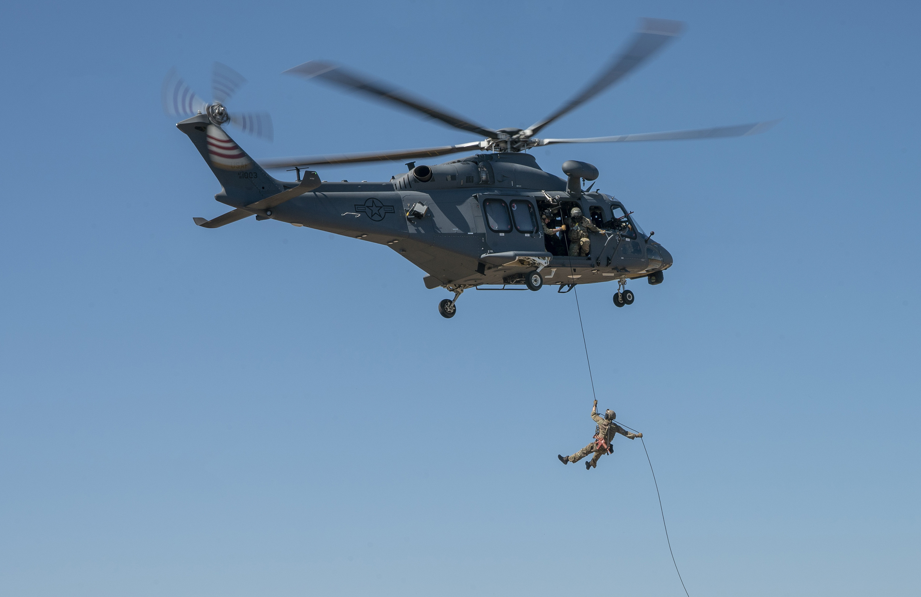 Grey Wolf tests new rappelling system > Air Force Global Strike Command ...