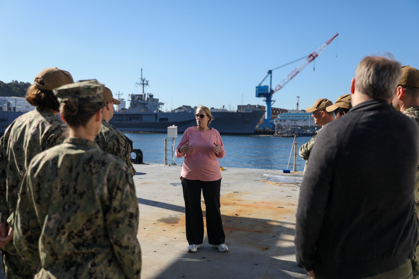C7F and CSG 7 Staffs Tour Oceanographic Survey Ship, USNS Mary Sears ...