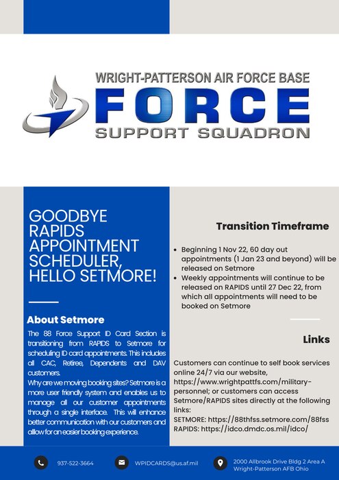 New site launched for ID card appointments > 505th Command and Control ...