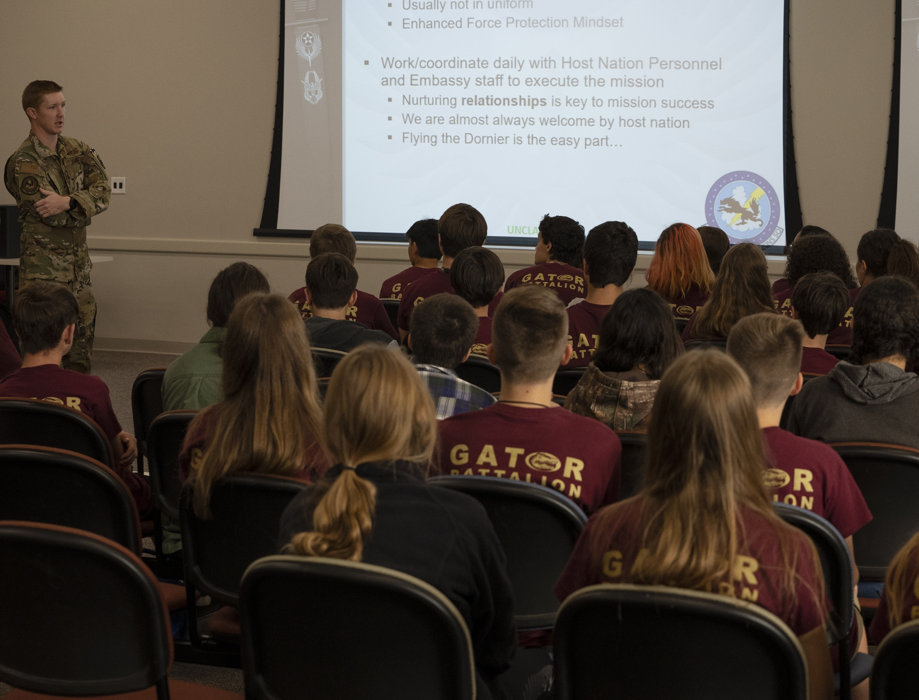 JROTC cadets get a taste of Air Force life, experience C-146A Wolfhound ...